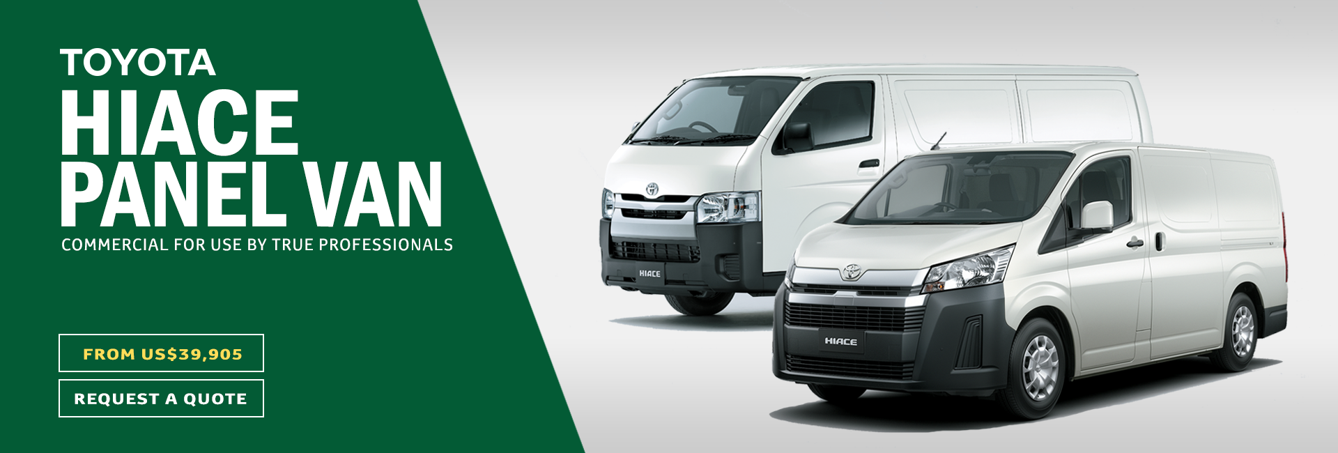 Hiace Panel Van Overview – Toyota Jamaica
